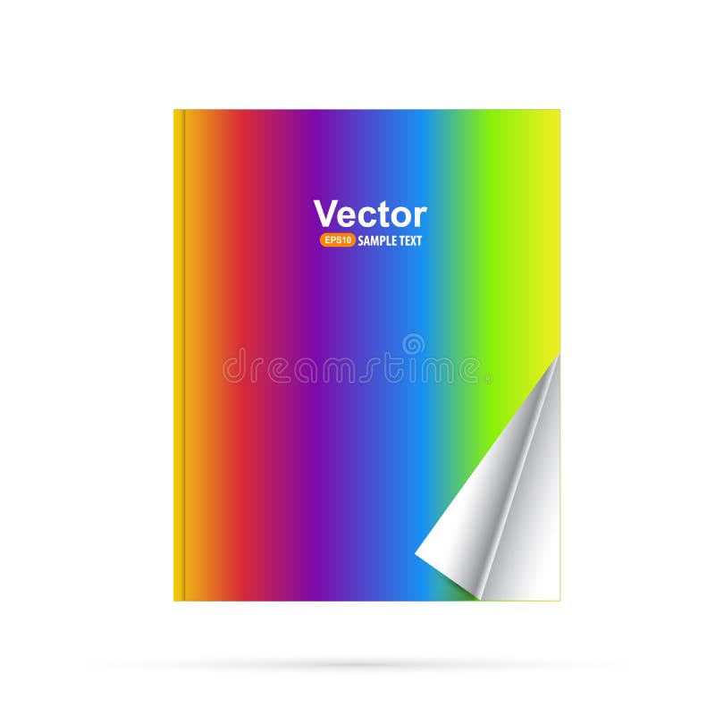 Rainbow vector book stock vector. Illustration of colorful - 63146846