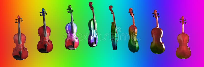 The Rainbow Violin Picture. Image: 2279115