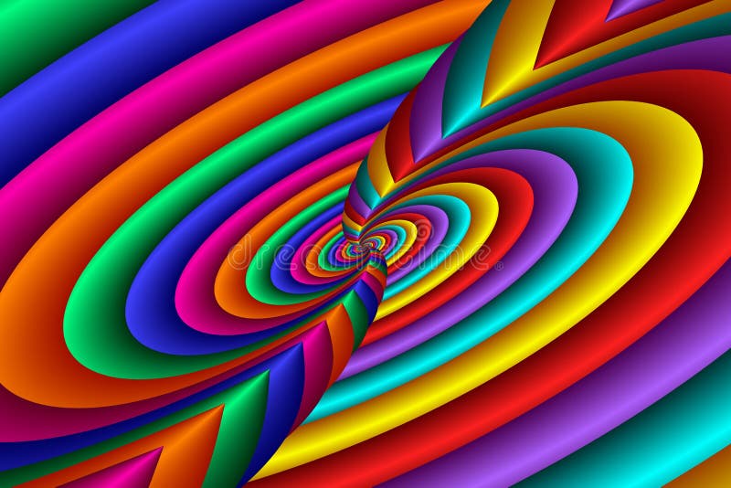 Rainbow Vortex Swirl stock illustration. Illustration of pink - 7735489