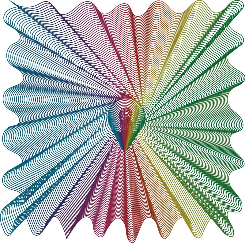 Rainbow vortex stock vector. Illustration of lines, element - 53275651