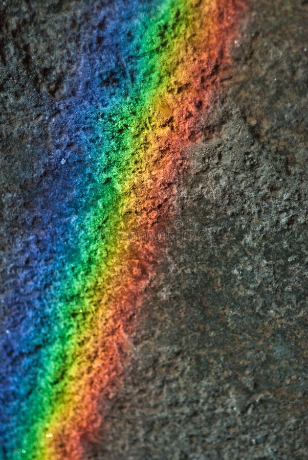 Rainbow on the wall stock image. Image of texture, colorful - 26321659