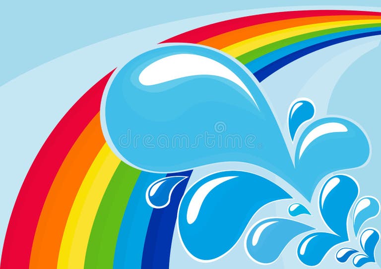 Rainbow Water Drops Stock Illustrations – 6,417 Rainbow Water Drops ...