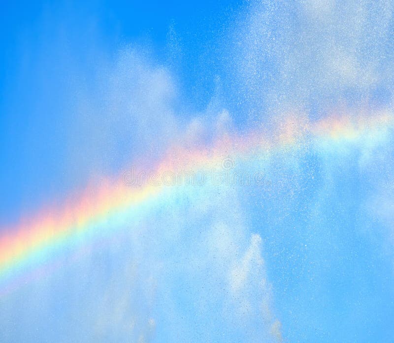 Rainbow stock photo. Image of flow, light, abstract, fountain - 86221778