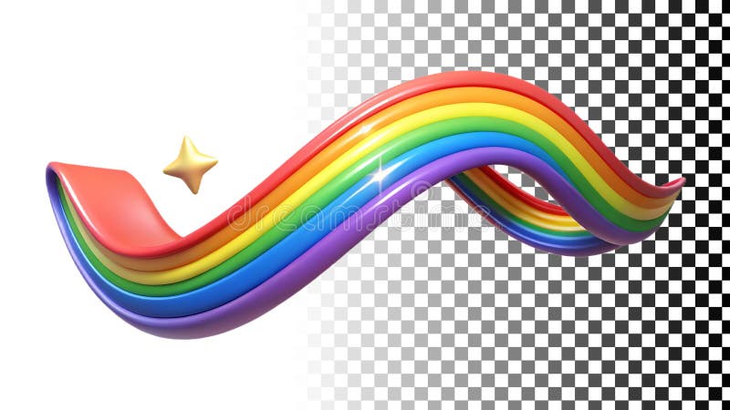 Rainbow Wave Arch, Vibrant Colors and Spectrum Design Png Transparent ...