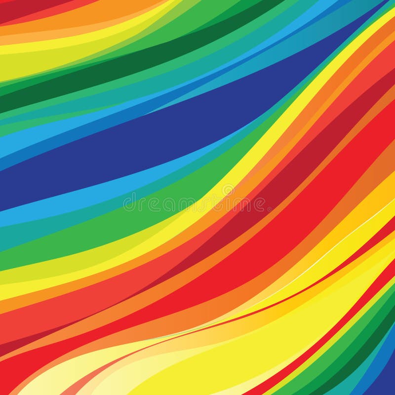 Rainbow Wave Background. Vector Illustration Decorative Design Stock ...
