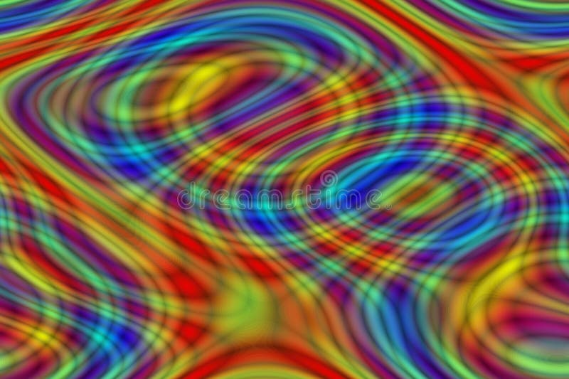 Rainbow Wave Moire Abstract Background Stock Illustration ...