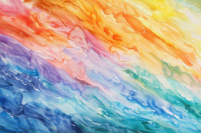 Rainbow Wave Water stock photo. Image of marine, blue - 378087942