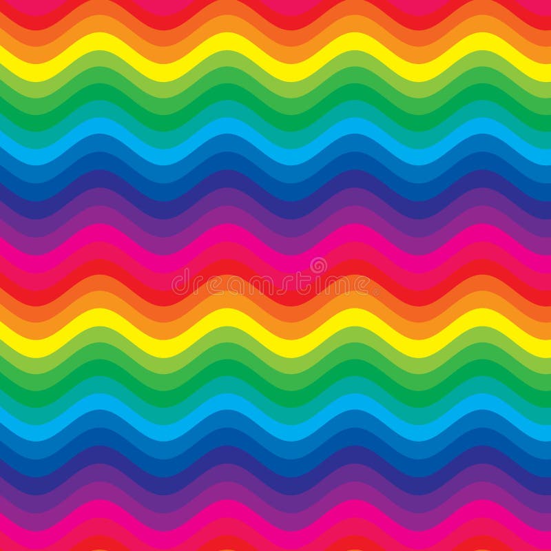 Rainbow waves stock illustration. Illustration of blur - 5513679
