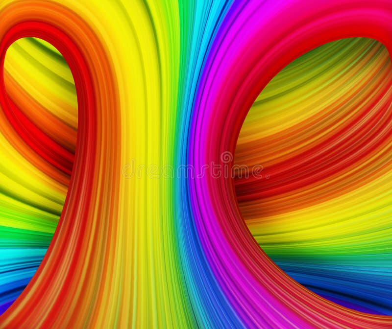 Rainbow waves stock illustration. Illustration of blue - 47590010