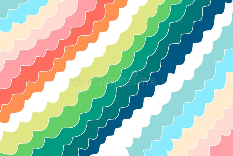 Rainbow waves background stock vector. Illustration of border - 118770936