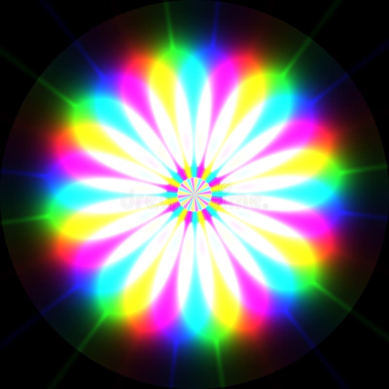 Rainbow Waves Generated Texture Stock Illustration - Illustration of ...