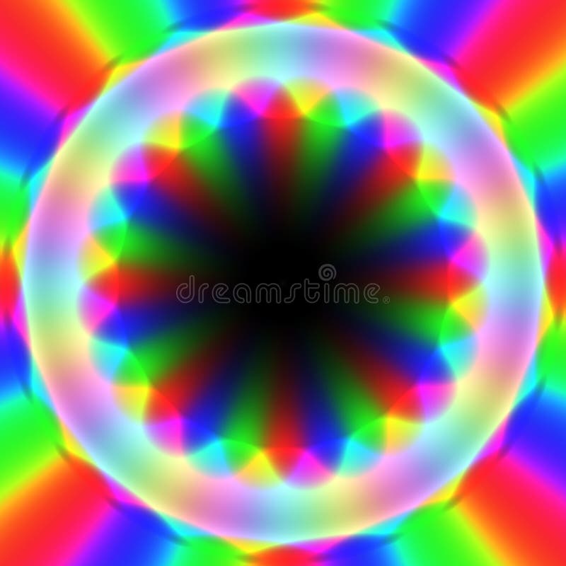 Rainbow Waves Generated Texture Stock Illustration - Illustration of ...