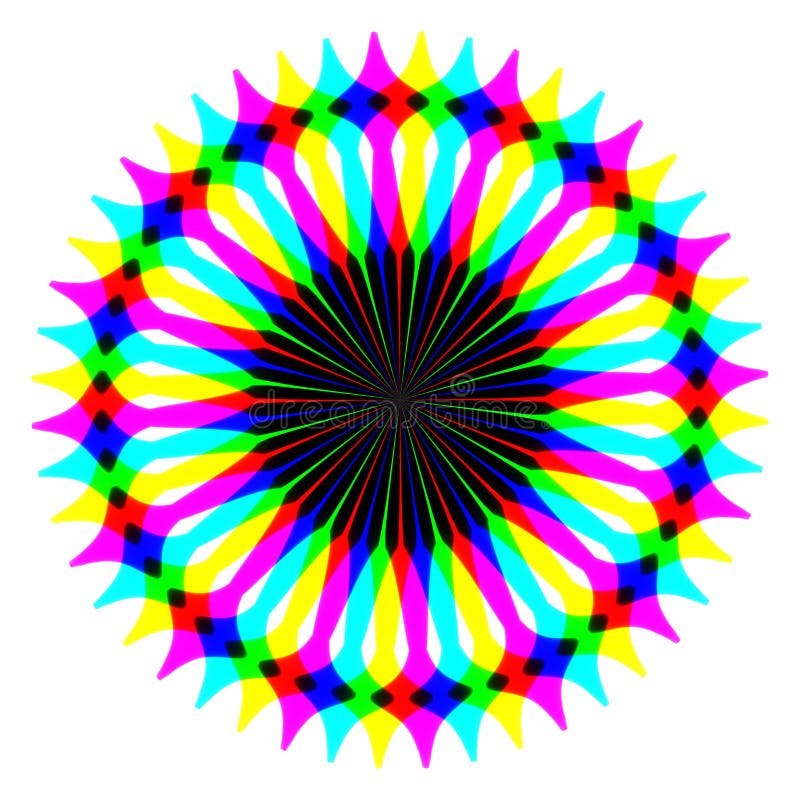 Rainbow Waves Generated Texture Stock Illustration - Illustration of ...