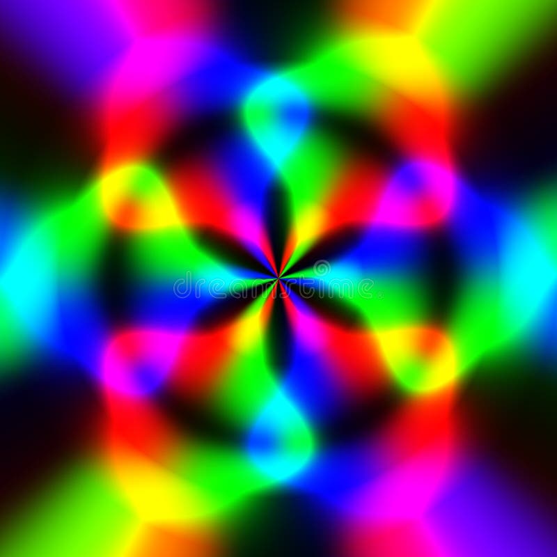 Rainbow Waves Generated Texture Stock Illustration - Illustration of ...