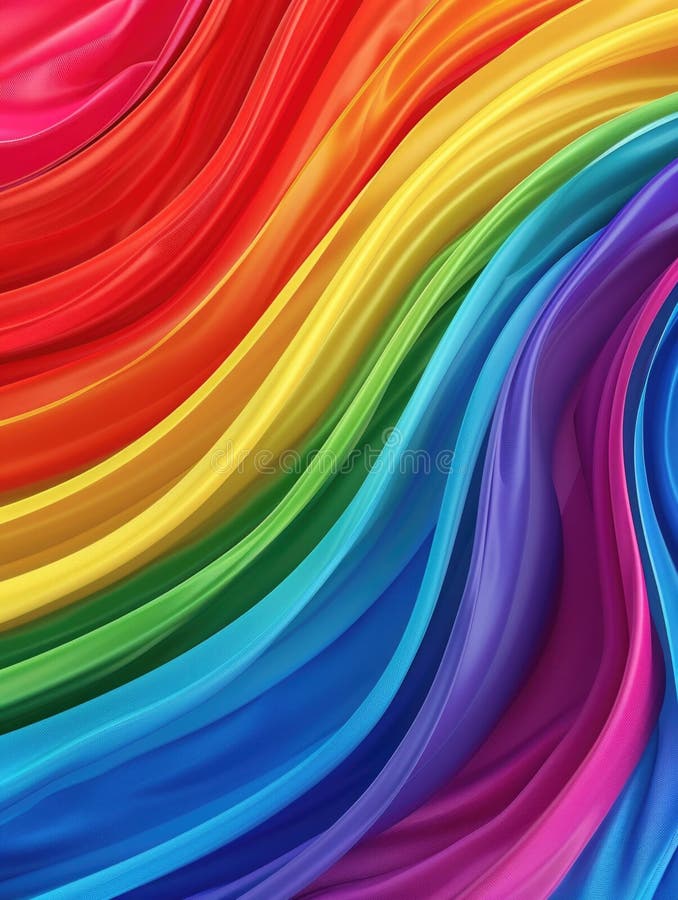 Rainbow Wavy Background stock image. Image of wavy, social - 374693287