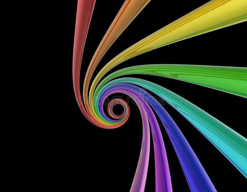 Rainbow whirlpool stock illustration. Illustration of colorful - 10067926
