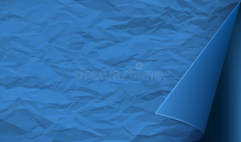 Blue Background with Crumpled Paper Effect Stock Vector - Illustration ...