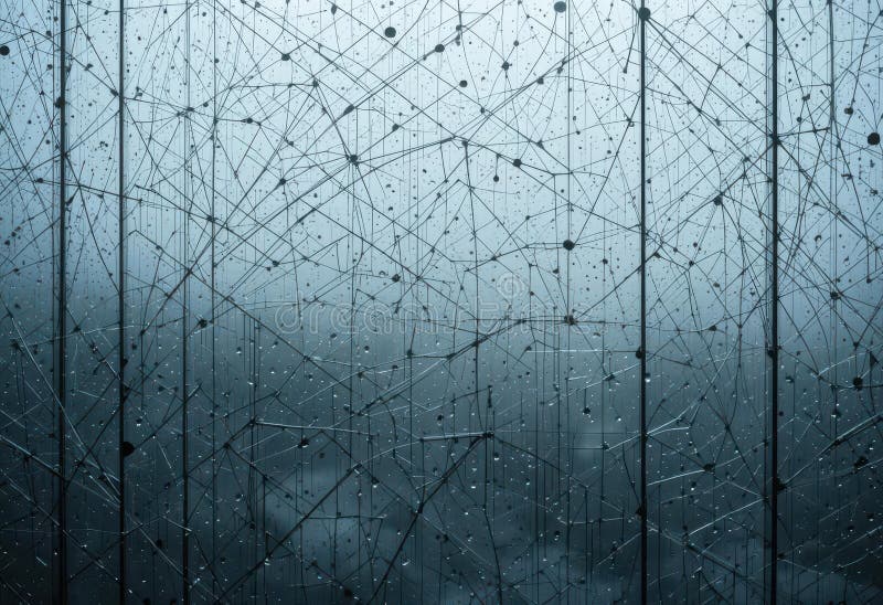 Raindrop Geometry Abstract Patterns Created by Rain on Glass, Clean ...