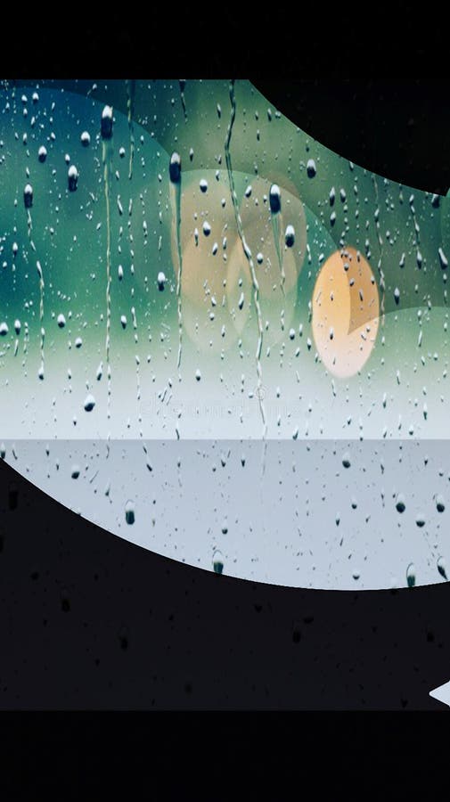 Raindrop Glass Window Creative Design Pattern Stock Image - Image of ...
