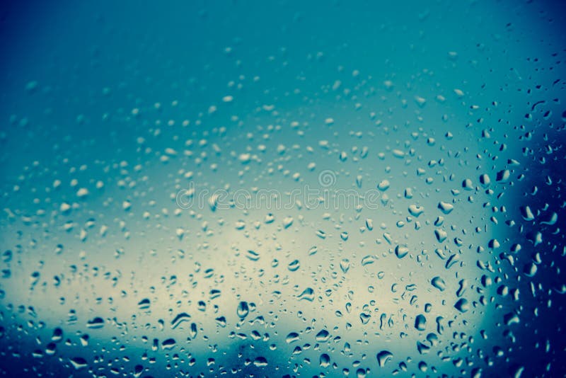 Raindrop on glass window. stock photo. Image of calm - 115775358