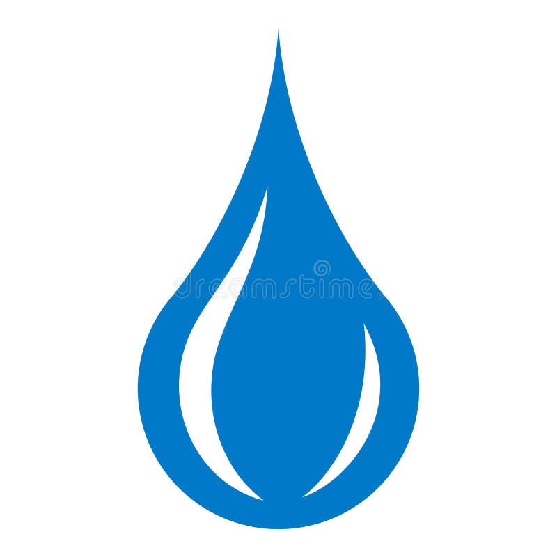 Raindrop Icon, Simple Style Stock Vector - Illustration of lake, liquid ...