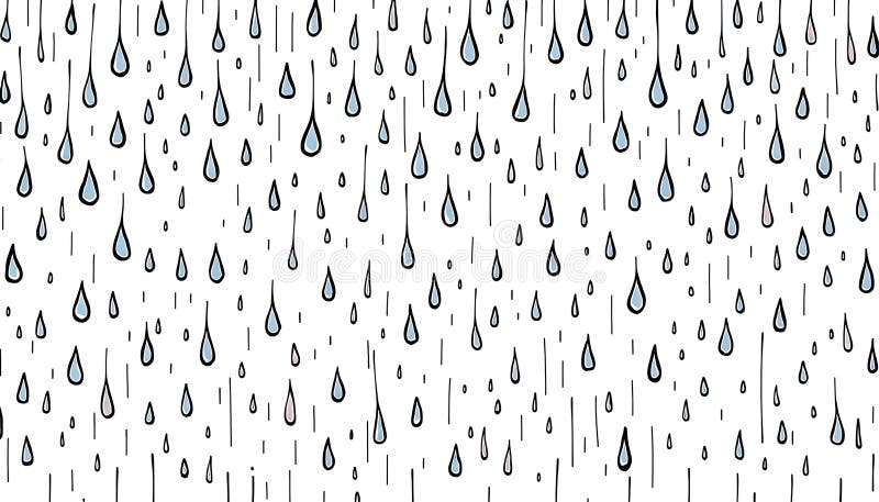 Raindrop Pattern Black White, Minimalist Water Design, Texture, Stock ...