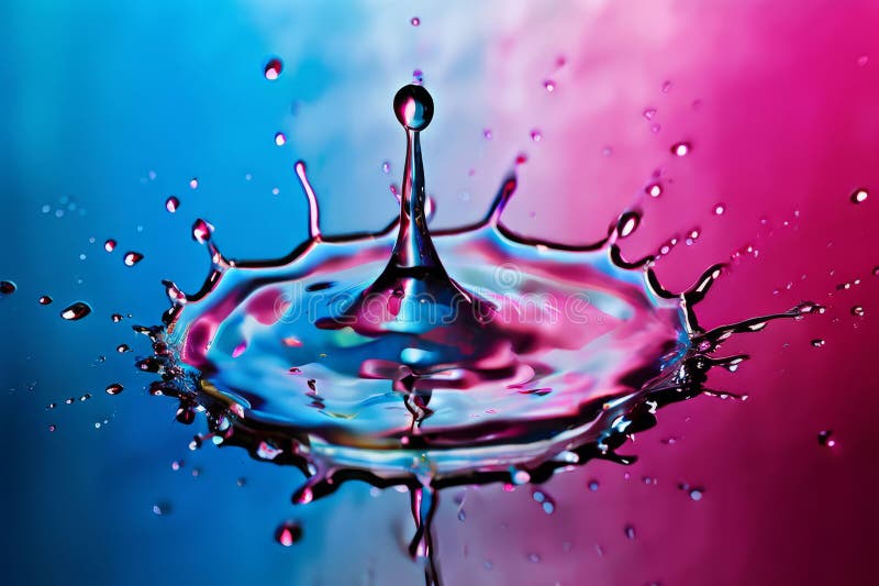 Raindrop Splatter when Raindrops Hit a Surface Like a Window or Stock ...