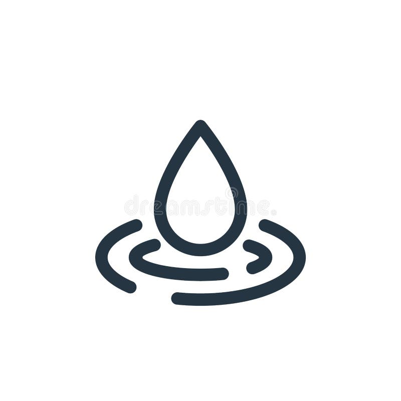 Raindrop Vector Icon. Raindrop Editable Stroke. Raindrop Linear Symbol ...