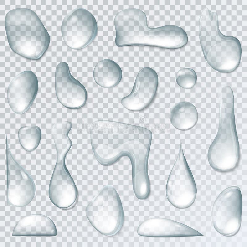 Water Droplet Transparent Background Stock Illustrations – 58,310 Water ...