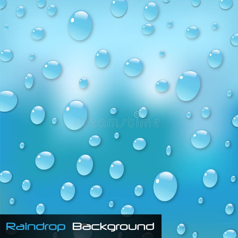 Raindrops stock vector. Illustration of sphere, shape - 17783171