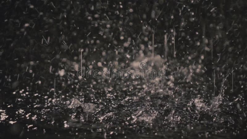 Raindrops in the Dark in the Lantern Light 3 Stock Footage - Video of ...