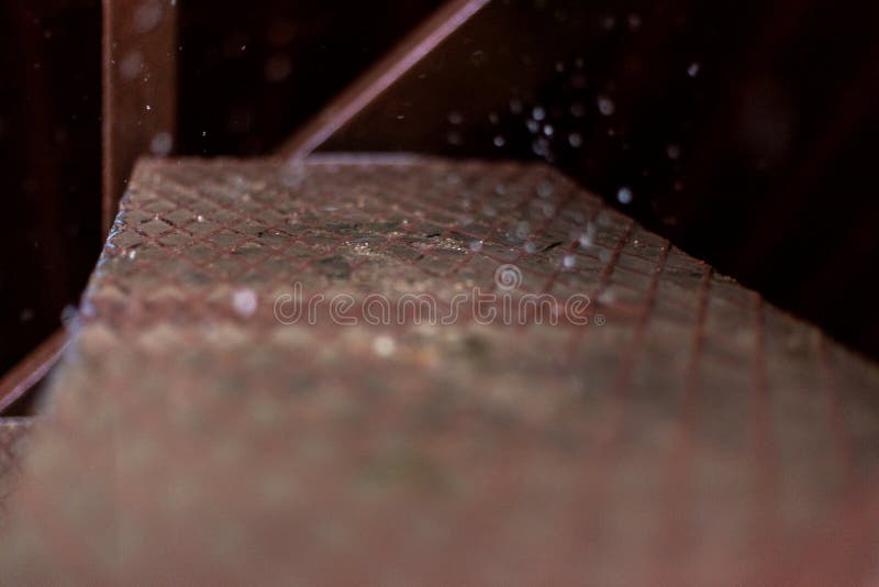 Raindrops Dripping on the Steps Stock Photo - Image of liquid, object ...