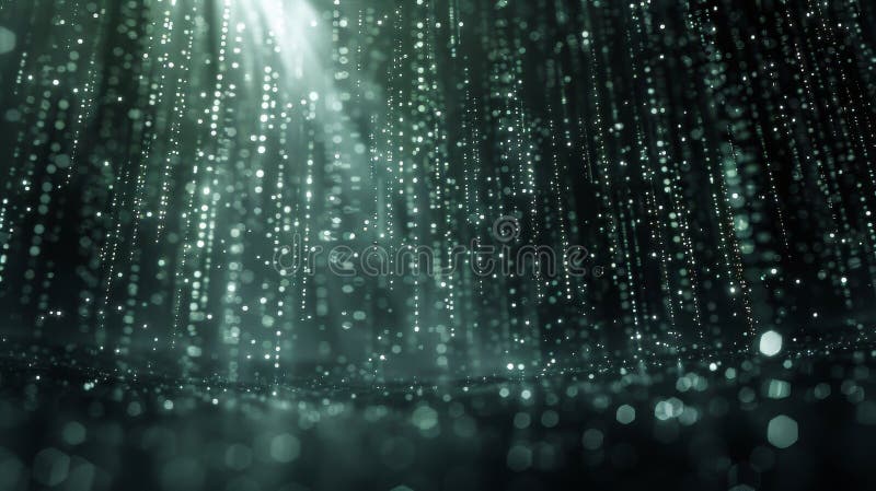 Rain Falling Down on a Dark Background Stock Photo - Image of outside ...