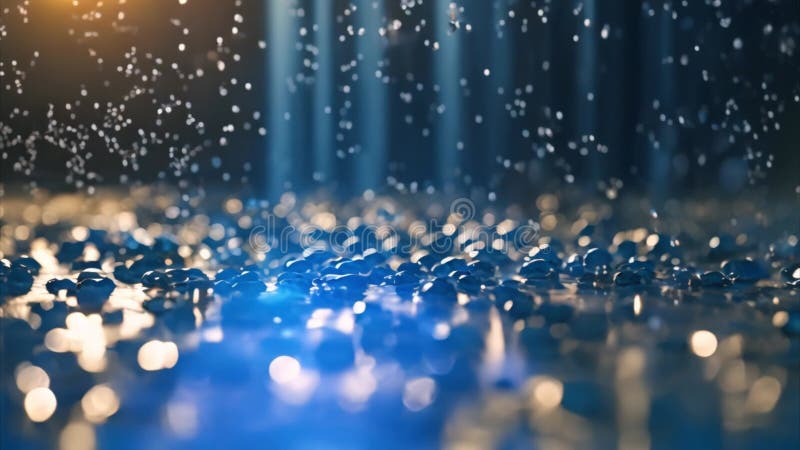 Raindrops Falling on a Surface Stock Video - Video of liquid, dripping ...