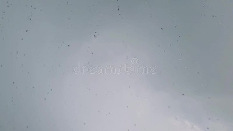 Raindrops Falling from Sky Slow Motion Stock Footage - Video of bright ...