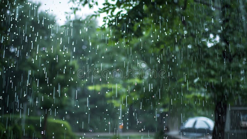 Raindrops Falling on a Window Pane Stock Illustration - Illustration of ...