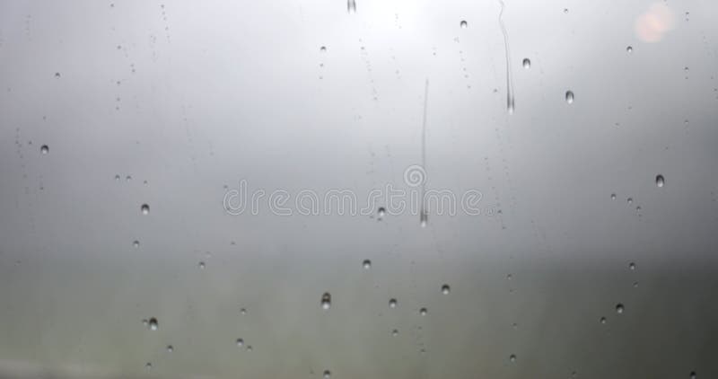 Raindrops Falling on Window Pane Closeup Stock Video - Video of raindrop, pure: 259324101