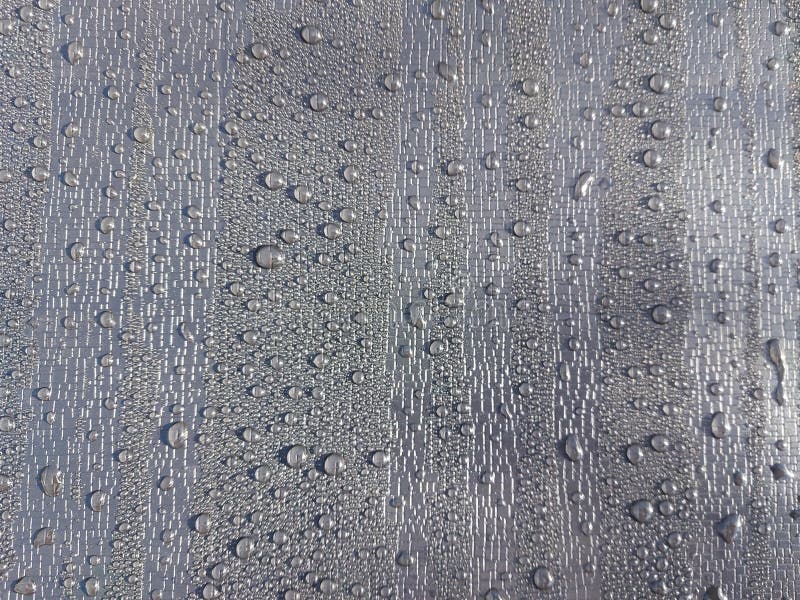 Raindrops Fell on Black Plastic Stock Image - Image of black, outdoor ...