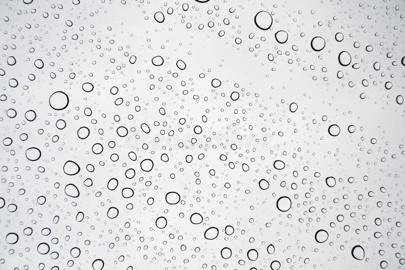Raindrops on Glass, Drops of Rain on Clear Window Stock Image - Image ...