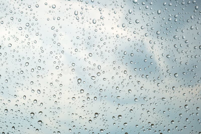 Raindrops on glass stock image. Image of environment - 76580923