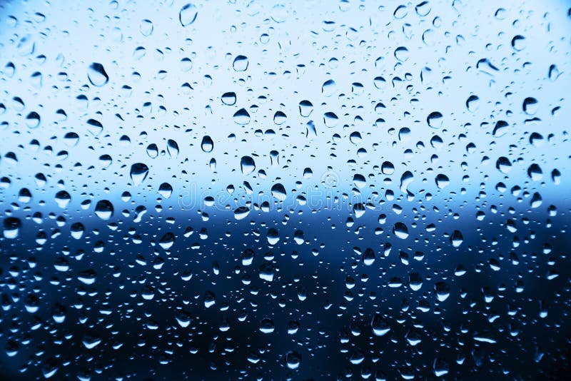 Raindrops on glass stock image. Image of drop, fresh - 166403479