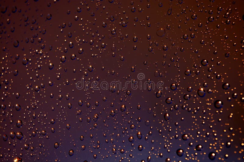 Raindrops on the Glass. Night. Reflections. Season Specific. Rain ...