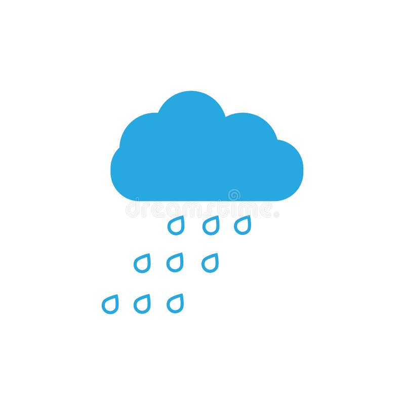 Raindrops Icon Logo Vector Illustration Design Stock Vector ...