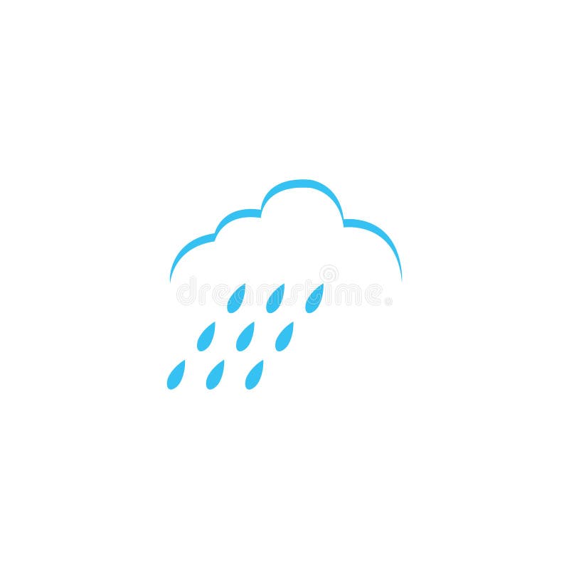 Raindrops Icon Logo Vector Illustration Design Stock Vector ...