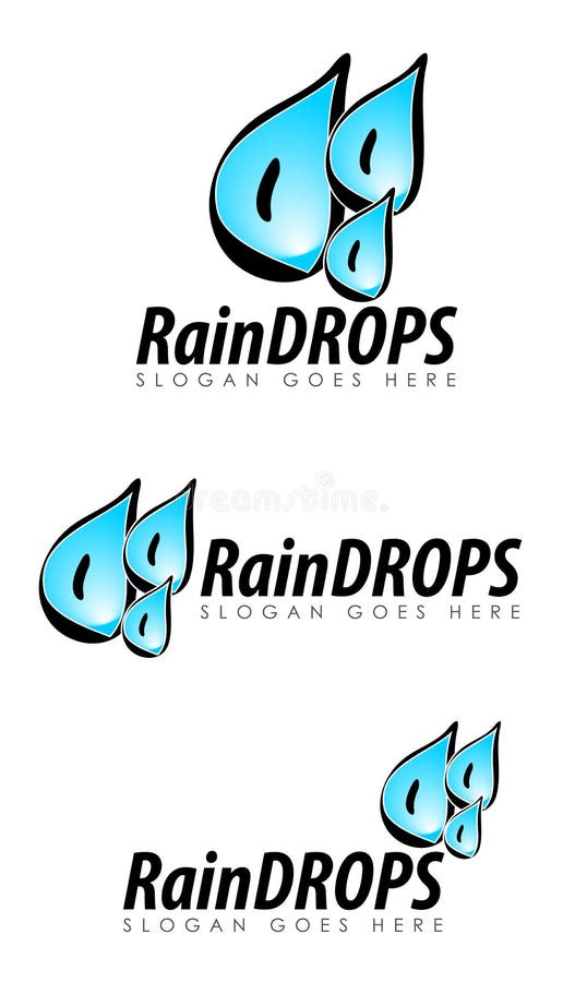 Raindrops illustration stock illustration. Illustration of collection ...