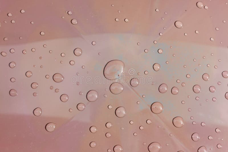 Raindrops on a Plastic Surface Stock Photo - Image of clear, bubble ...