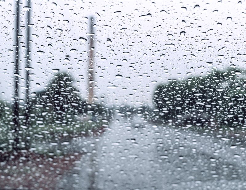 Raindrops stock image. Image of blurred, nature, rain - 120545959