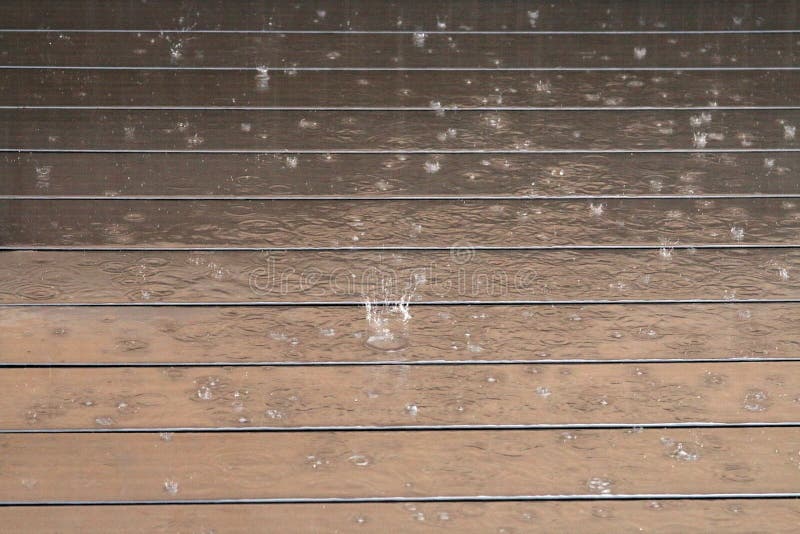 Raindrops. Raining on the Ground. Stock Image - Image of autumn, drops ...