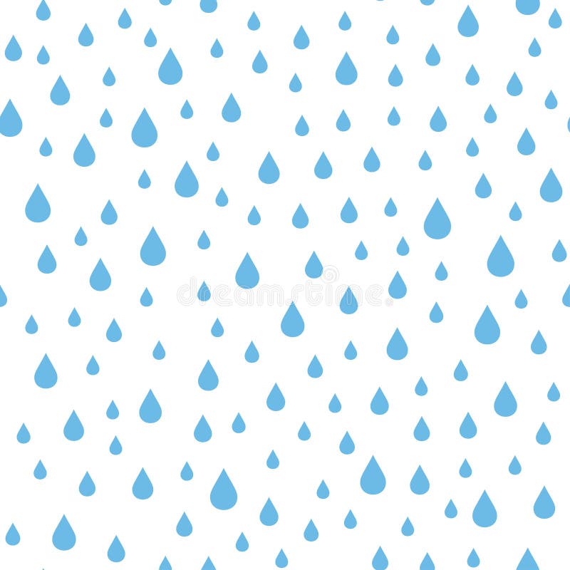 Raindrops Seamless Pattern, Vector Illustration Stock Vector ...
