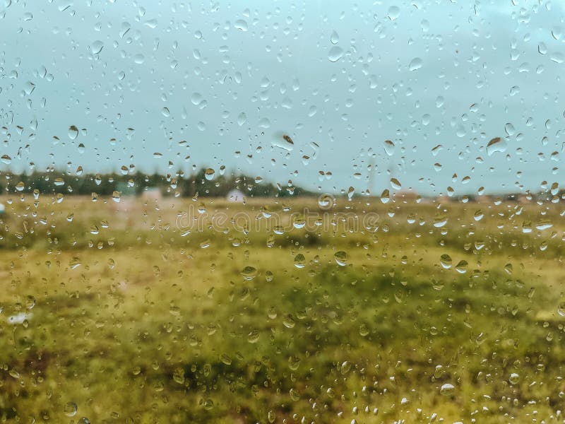 Raindrops Window Over Forest Stock Photos - Free & Royalty-Free Stock ...